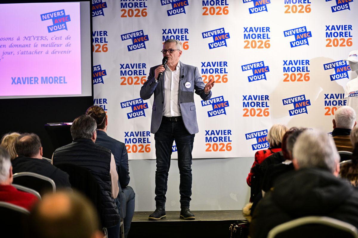 Xavier Morel, tête de liste Nevers avec vous, a dévoilé une partie de ...