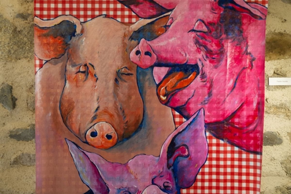 Toiles cirées d'artistes à Arronnes - La Montagne