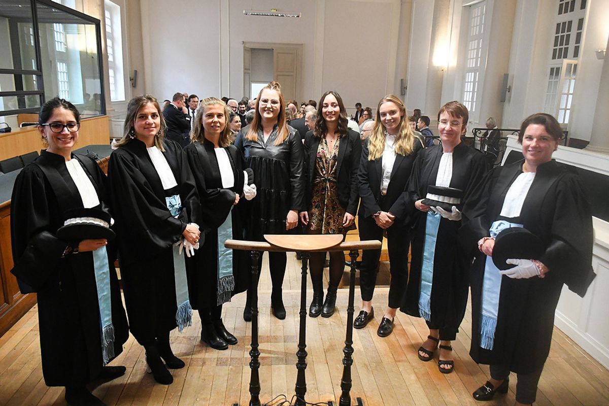 Six nouvelles magistrates installées lors de l'audience solennelle de ...